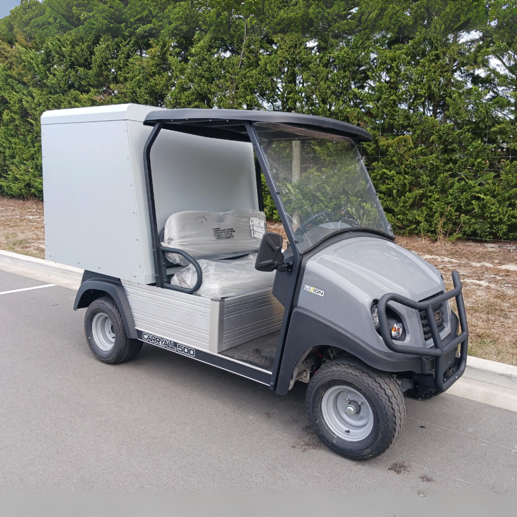 The Club Car Carryall 500 is the utility of choice.