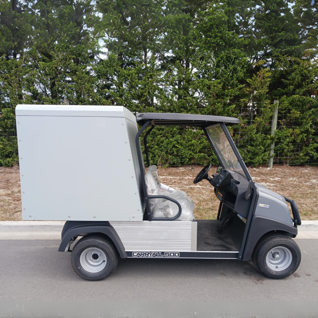 The Club Car Carryall 500 is the utility of choice.